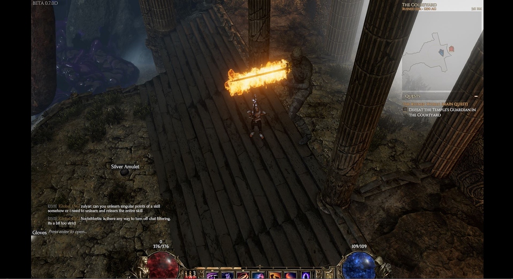 Ruined World (Main Quest) - Unable to engage Temple Guardian - Bug Reports - Last Epoch Forums