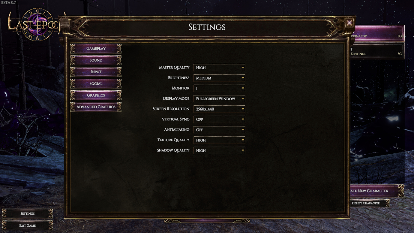 Resolution setting changes - Bug Reports - Last Epoch Forums