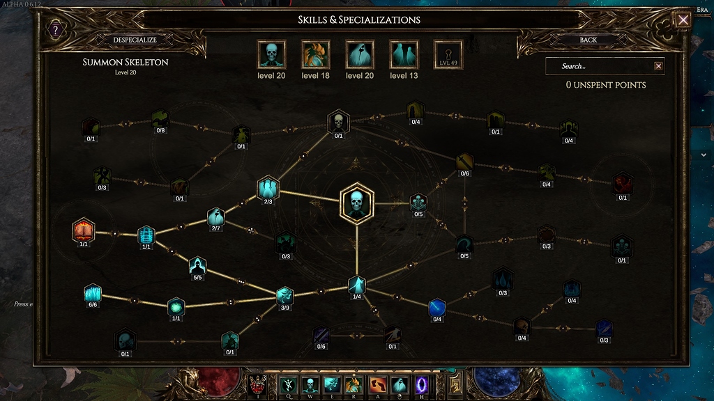 22 points in Summon Skeleton - Bug Reports - Last Epoch Forums